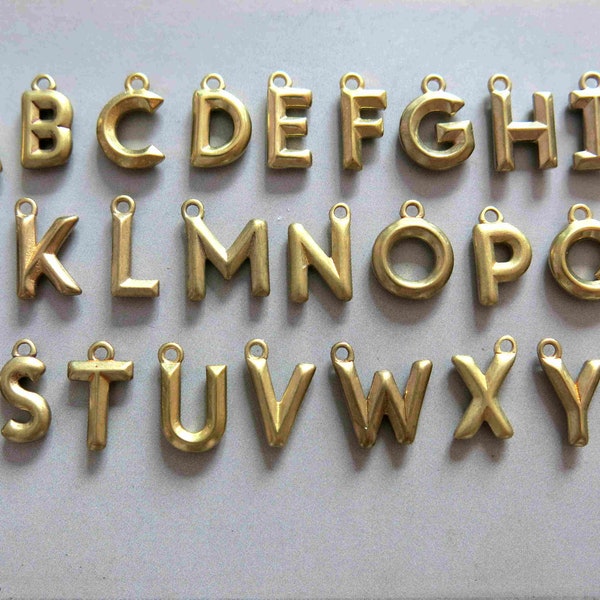 1 Inch Brass Letters - Etsy