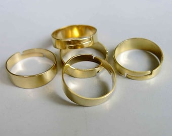 10mm Circle Ring Findings 100 Raw Brass Circle Ring Findings - Etsy