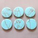 10pcs Blue Round Flat Slices Turquoise Cabochon,howlite Stones - Etsy