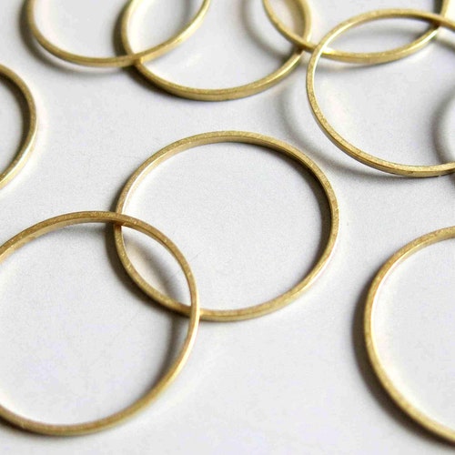 50pcs Raw Brass Square Rings Findings 30mm F908 - Etsy