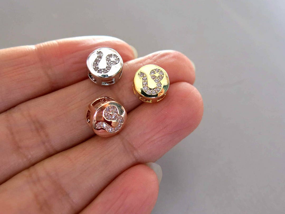 CZ Micro Pave Round Constellation Beads, LEO Cubic Zirconia Beads 9mm ...
