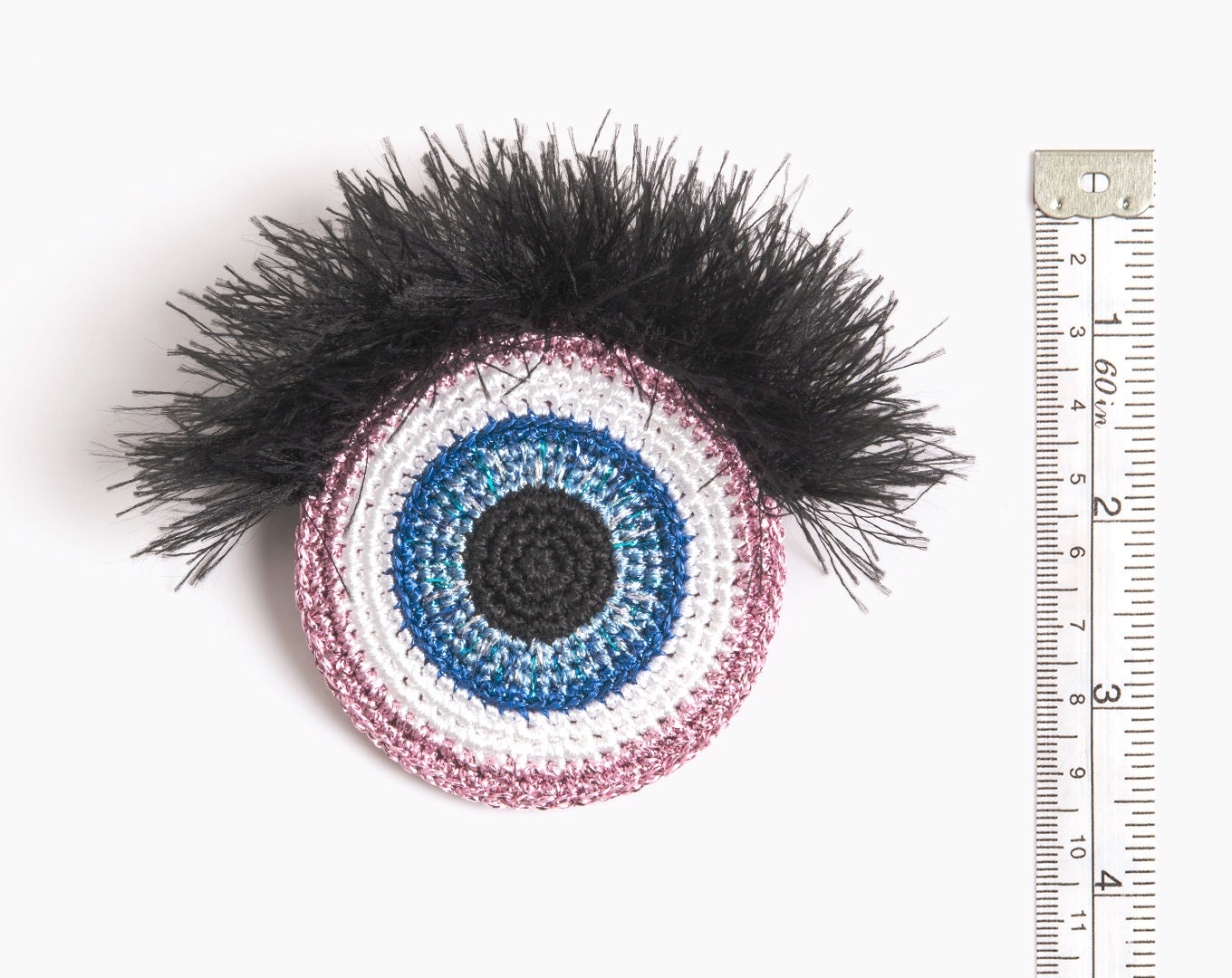 EYE – Crochet Brooch - Etsy