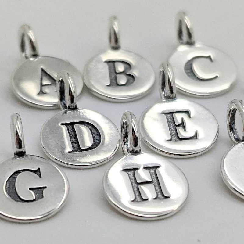 Initial Charm - Etsy