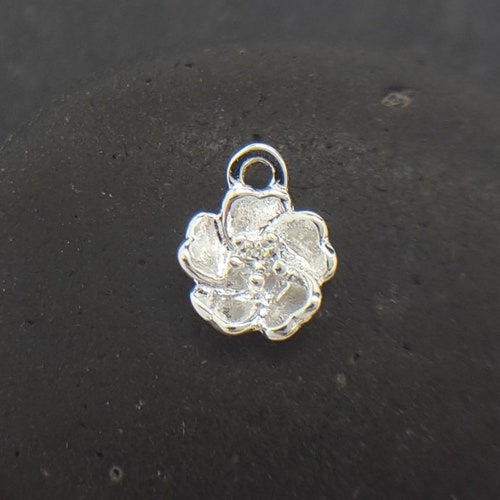 Sterling Silver HEART Charm Outline Silver Heart Pendant Solid - Etsy