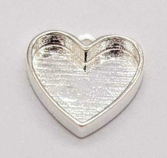 Sterling Silver Heart Bezel Charm for Resin Crafts Fillable - Etsy UK