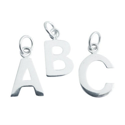 Solid STERLING Silver Letter Alphabet Personalised CHARM All - Etsy