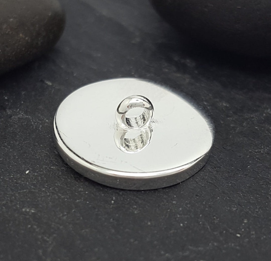 Sterling Silver Round Cap With Loop 13.65mm Glass Dome Cap Glass Tube ...