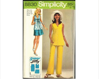 Simplicity 8830 Pattern for Misses' Super Jiffy Mini - Etsy