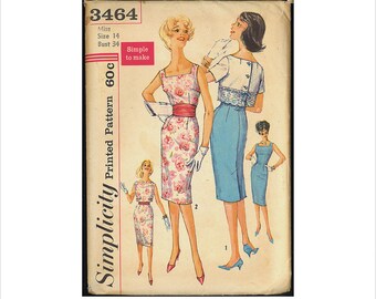 Vintage 1960s Simplicity 6296 Misses' Dress in Two - Etsy