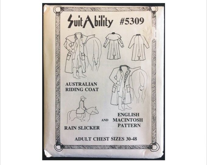 Uncut 1980s Size 6 – 18 Misses Saddle Seat Coat Jean Hardy 970 Vintage ...