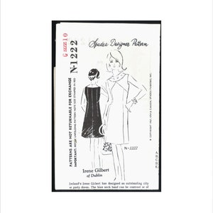 60s Size 10 Bust 34 Irene Gilbert Party Dress Spadea Designer Pattern N ...