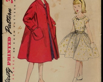 1960s Size 2 Breast 21 Girls Party Dress Hat Simplicity 4367 | Etsy