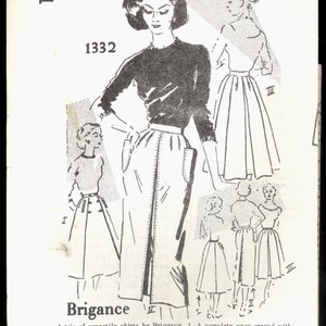 50s Size 12 Waist 25 Brigance 3 Skirts Spadea American Designer Pattern ...