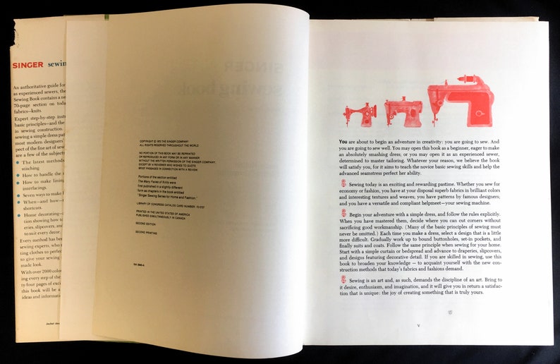 1970s Singer Sewing Book Revised Edition Jessie Hutton Gladys ...