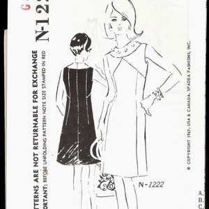 60s Size 10 Bust 34 Irene Gilbert Party Dress Spadea Designer Pattern N ...