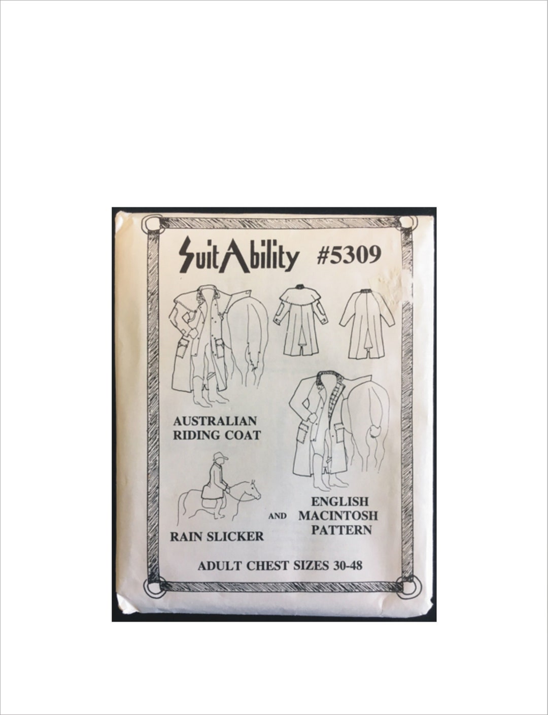 Uncut 1990s Chest Size 30 – 48 Australian Drover or Riding Coat ...