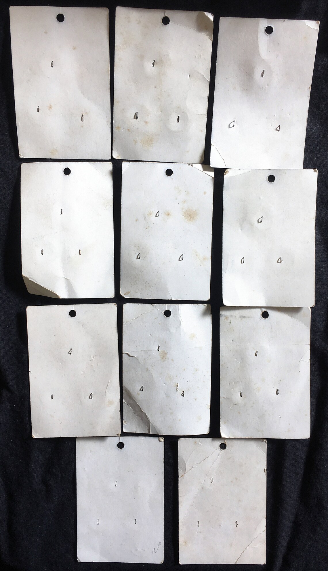 1940s Lot 68 Metal Prevue Movie Buttons Cards Gold Tone Silver Tone ...