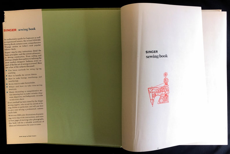 1970s Singer Sewing Book Revised Edition Jessie Hutton Gladys ...