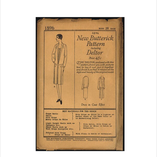 1920s Coat Pattern - Etsy