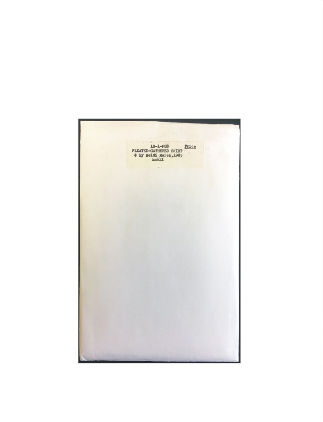 Uncut 80s Size Small 1860s Pleated-gathered Skirt Heidi Marsh LS-1-PGS ...