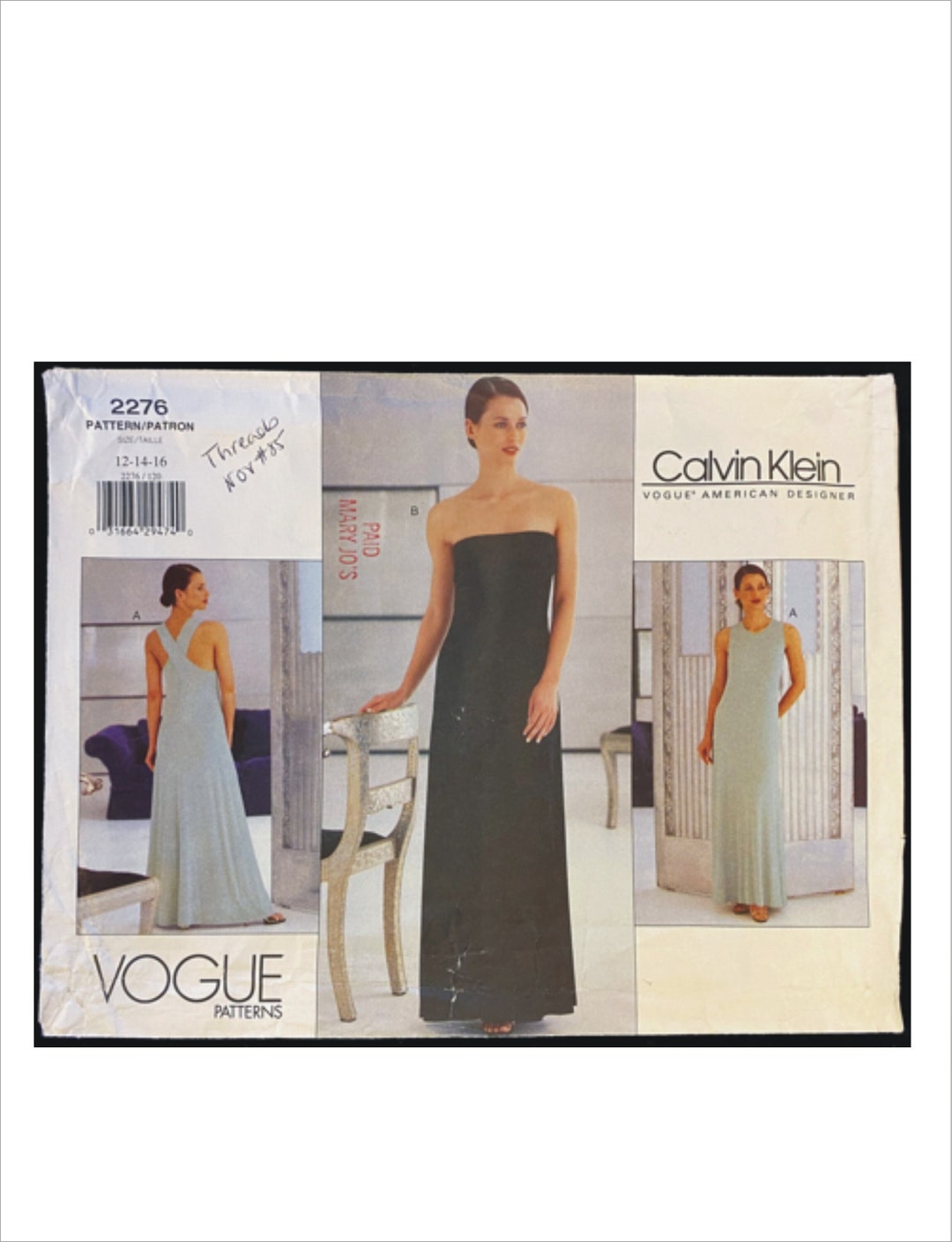 Part Cut 1990s Size 12 14 16 Bust 34 38 Calvin Klein Stretch Knit ...