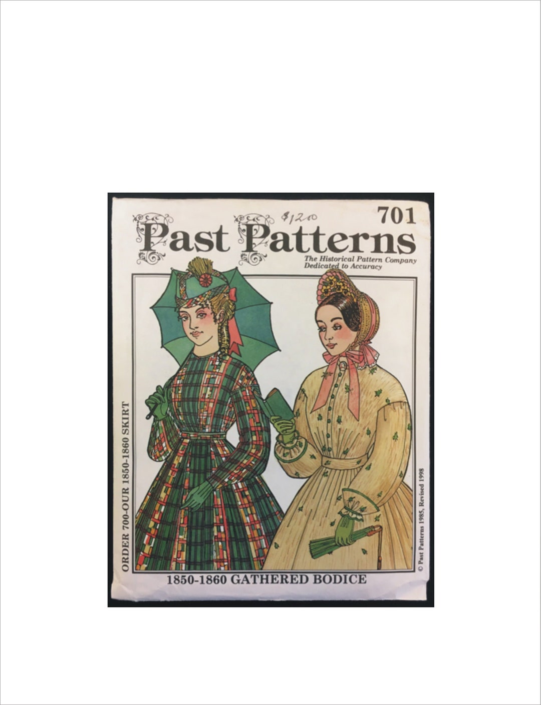 Uncut 1990s Size 10-20 1850-1860 Gathered Bodice Past Patterns - Etsy