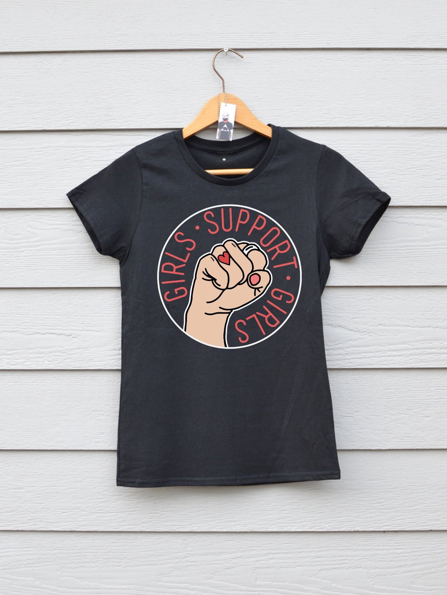 Girls Support Girls Soft Cotton T-shirt This Feminist T-shirt - Etsy UK
