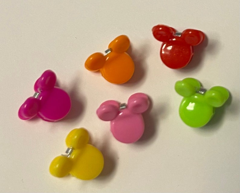 Set of 10 Mini Mickey Hair Claws Hair Clips Accessories - Etsy