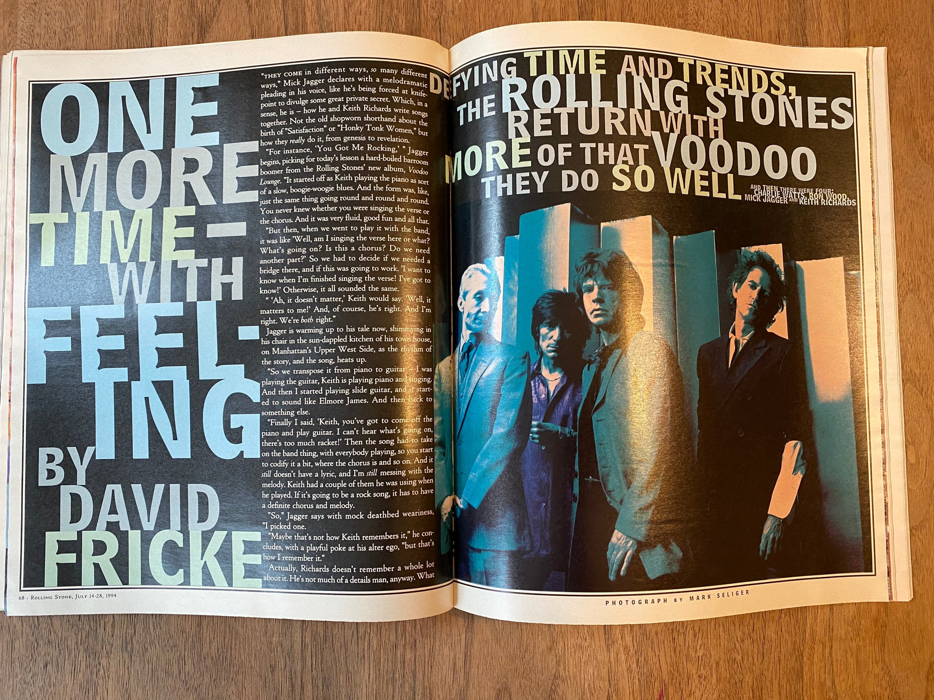 Rolling Stones Magazine Spread