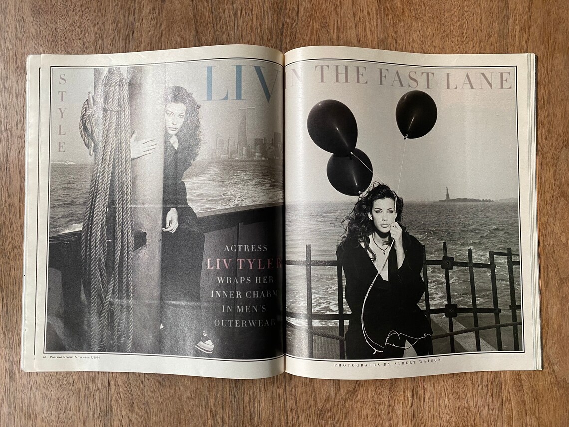 Steven Tyler & Liv Tyler Rolling Stone First Bound Unread 1994 - Etsy