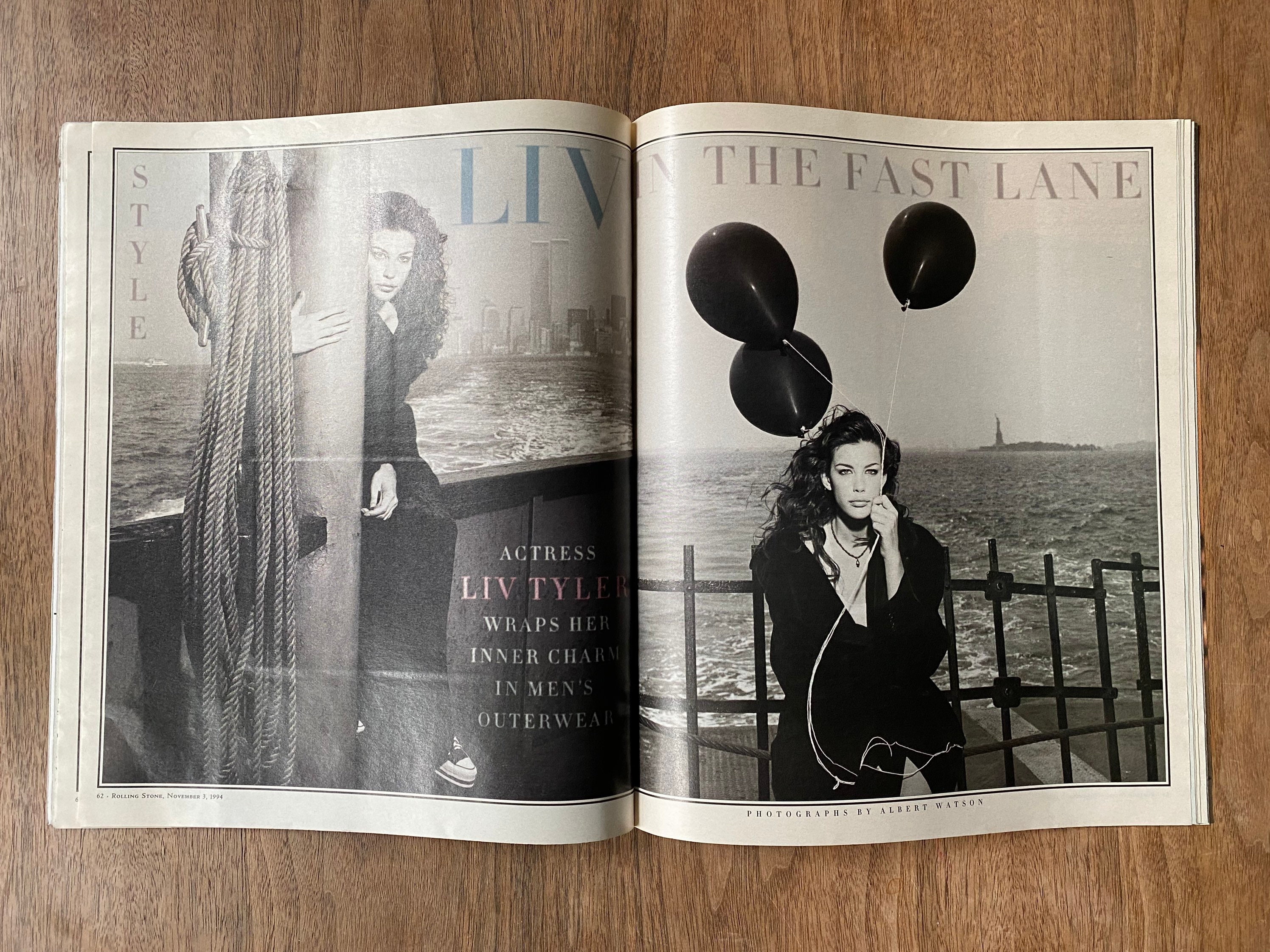 Steven Tyler & Liv Tyler Rolling Stone First Bound Unread 1994 - Etsy