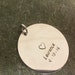 1.5" Custom Engraved Silver Disk Pendant - Logo. Artwork or Saying ...