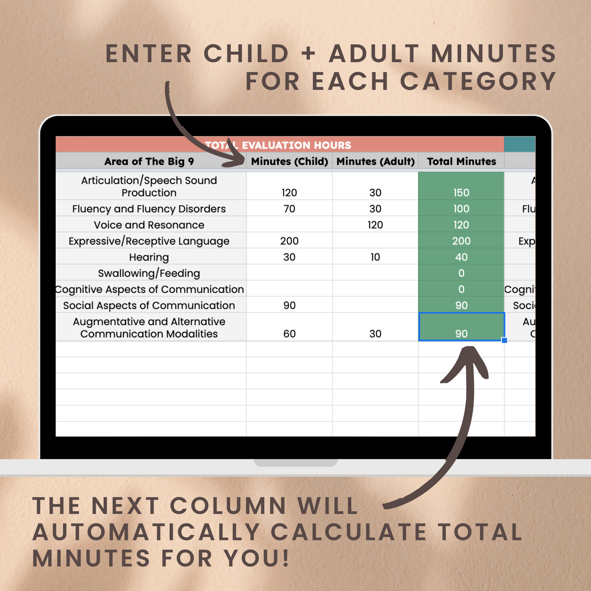 Clinical Hours Tracker | SLP Grad School | Speech-language Therapy ...