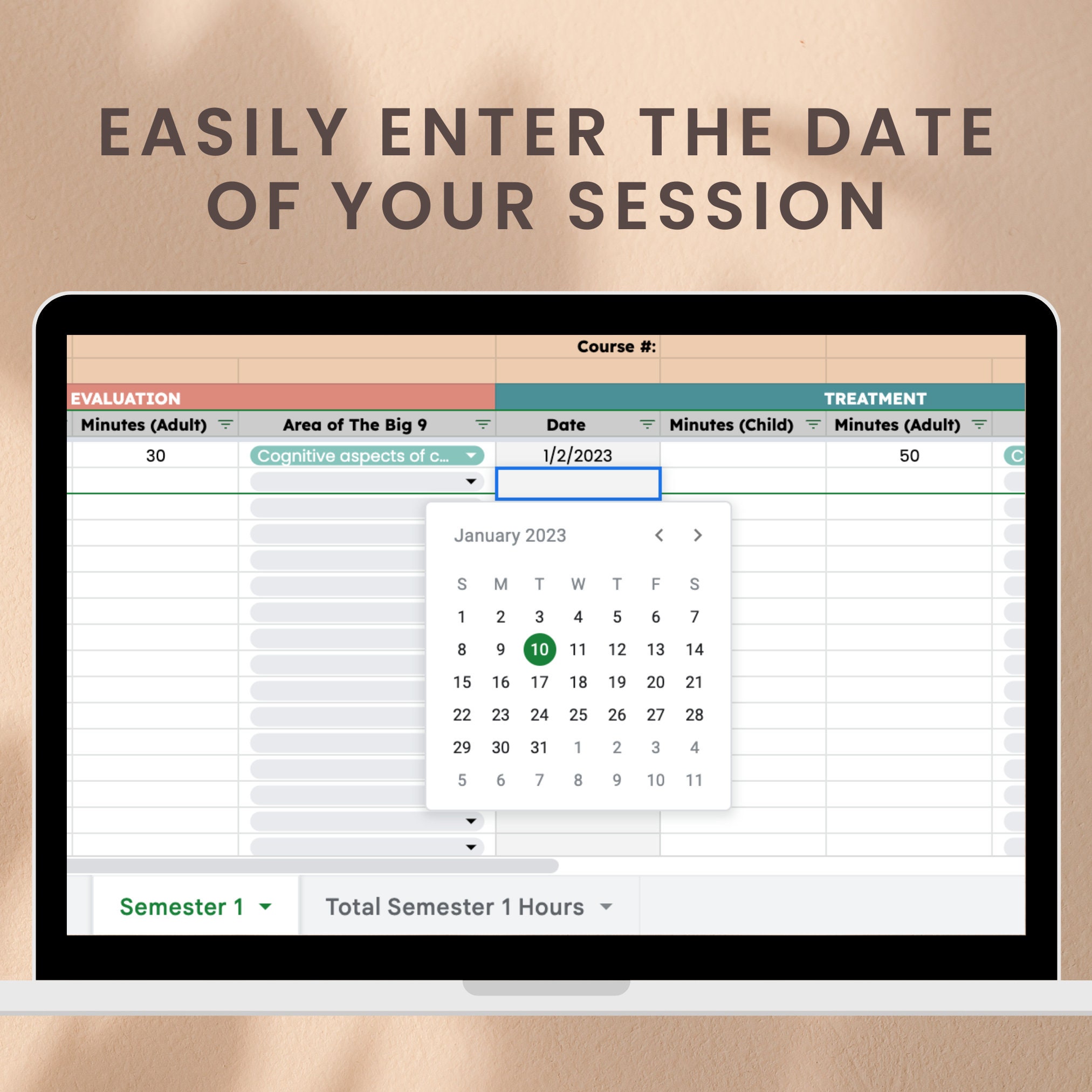 Clinical Hours Tracker | SLP Grad School | Speech-language Therapy ...