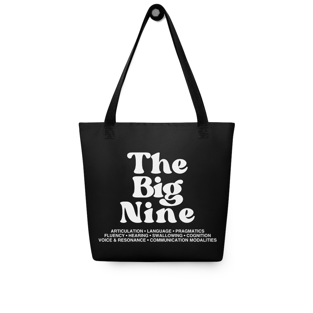 The Big 9 Tote Bag Black - Etsy