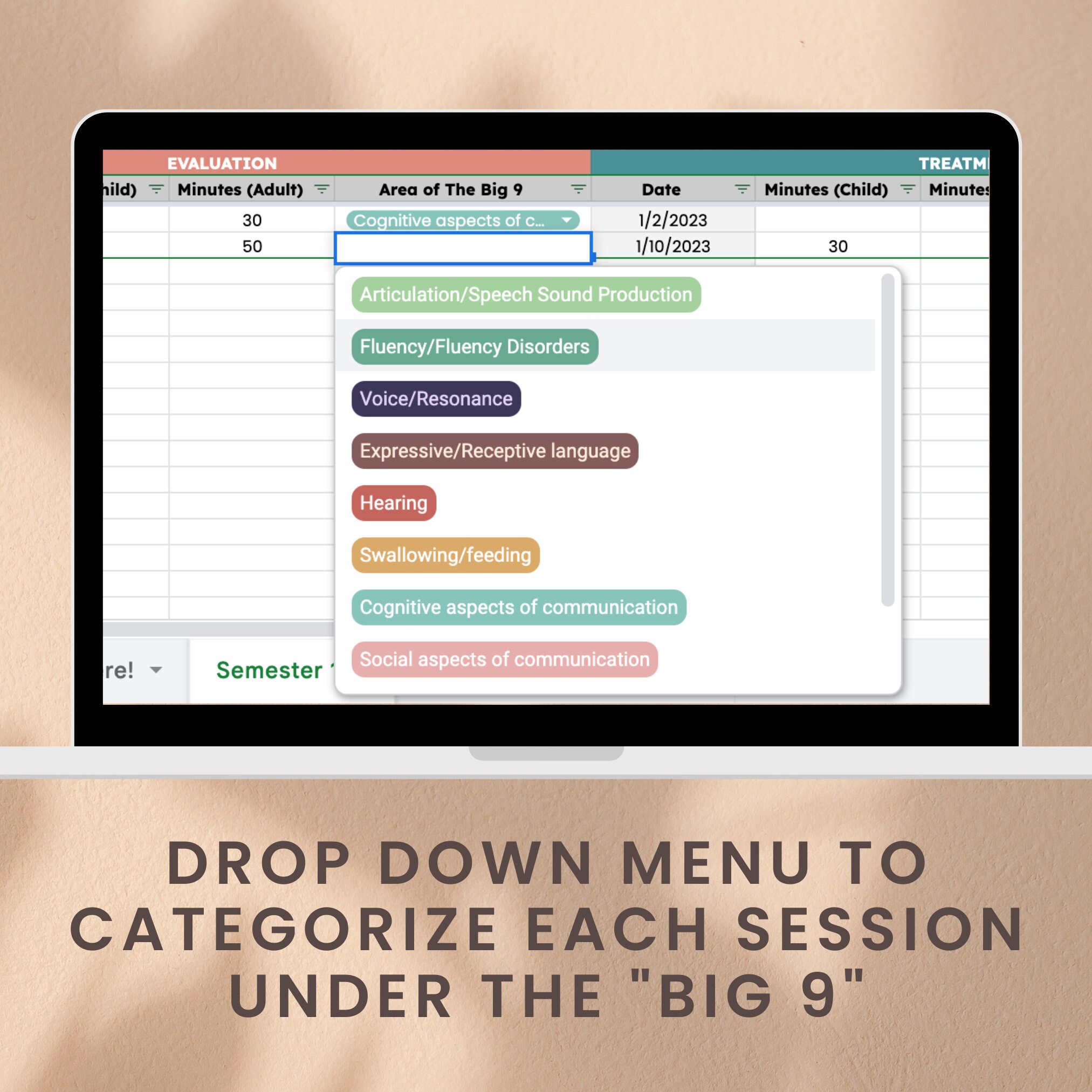 Clinical Hours Tracker | SLP Grad School | Speech-language Therapy ...