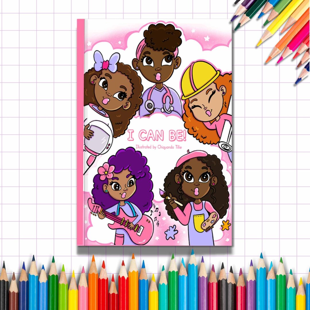 I Can Be Coloring Book - Etsy