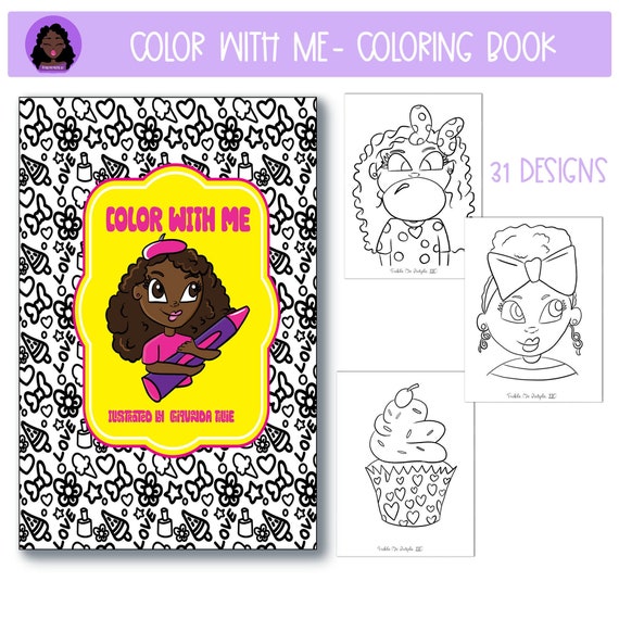 Color With Me Coloring Book Kids Gift Kids Coloring | Etsy