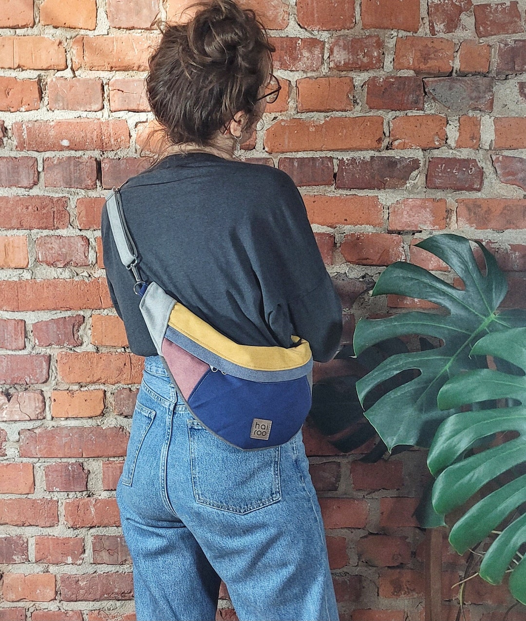 Colorful Canvas Fanny Pack: Zero Waste Vegan Crossbody Bag - Etsy