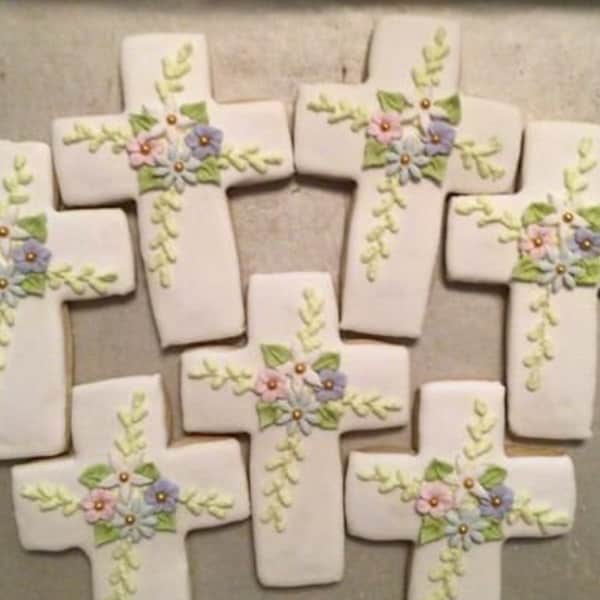 Cross Sugar Cookies - Etsy