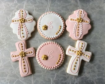 Baptism Christening Communion One Dozen Confirmation Cookies Religious ...