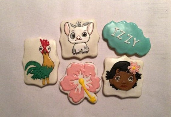 Moana Theme Cookies - Etsy