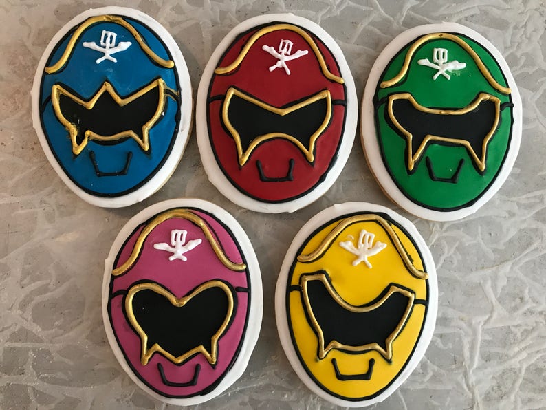 Power Ranger Theme Cookies - Etsy