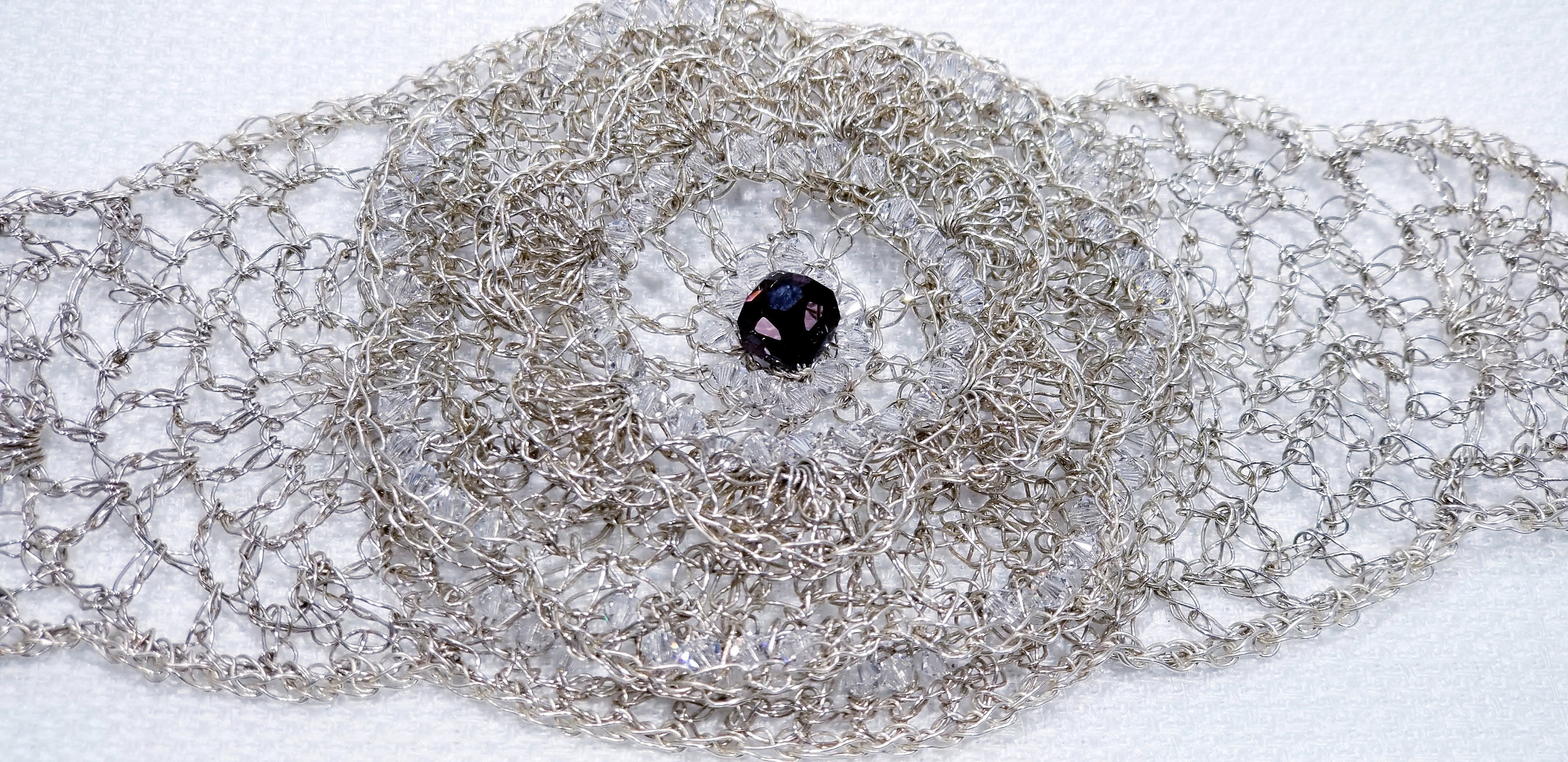 Silver Filled Wire Crochet Flower Wide Cuff Bracelet - Etsy