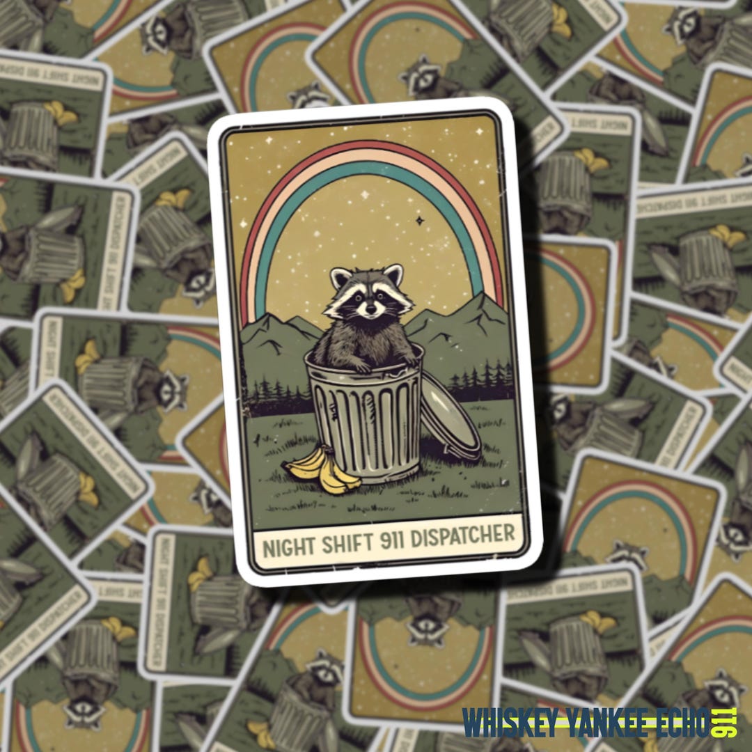 Night Shift 911 Dispatcher Tarot Card | 911 Dispatcher Sticker | 911 ...