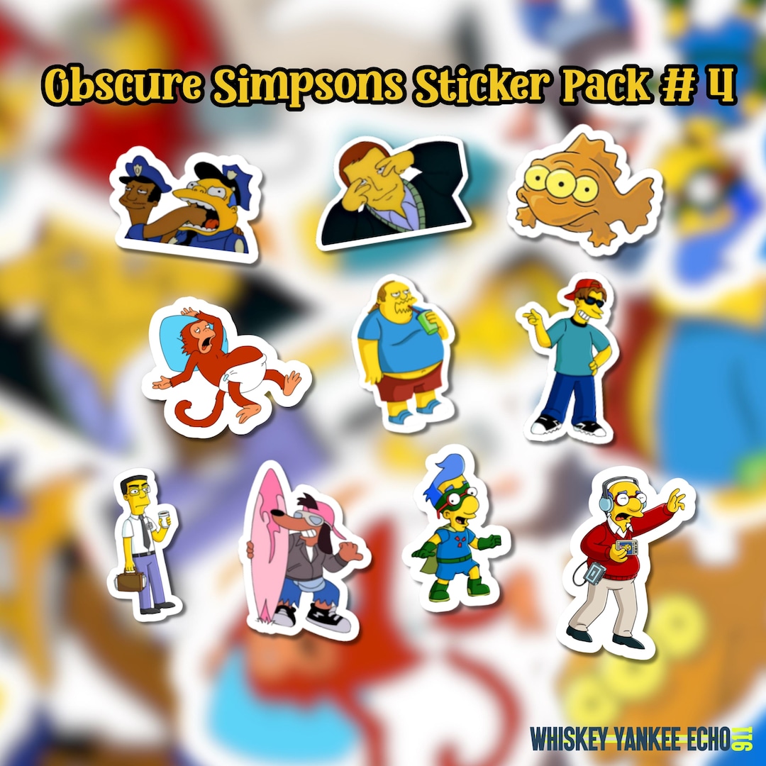 The Simpsons Sticker Pack #4 | Random Simpsons Characters | the ...