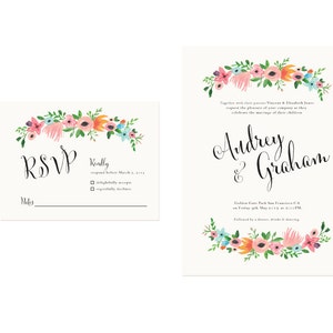 Spring Flowers Wedding Invitations - Etsy