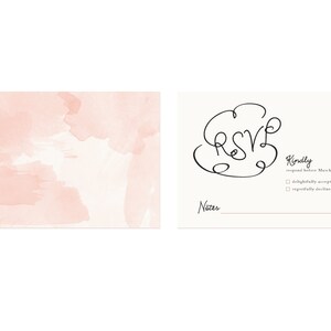 Blushing Bride Wedding Invitations - Etsy