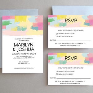 It's a Mod, Mod World DIY Wedding Invitation // Mid-century Modern ...