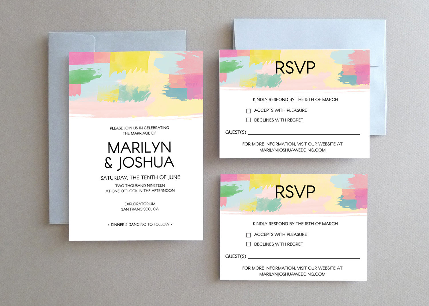 It's a Mod, Mod World DIY Wedding Invitation // Mid-century Modern ...